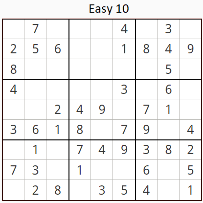 1008 Sudoku Puzzles. Easy. (PDF) - SudokuStation