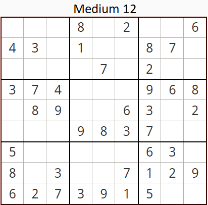 1008 Sudoku Puzzles. Medium. (PDF) - SudokuStation