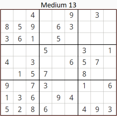 1008 Sudoku Puzzles. Medium. (PDF) - SudokuStation