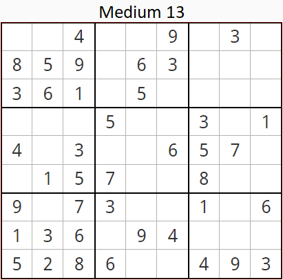 1008 Sudoku Puzzles. Medium. (PDF) - SudokuStation