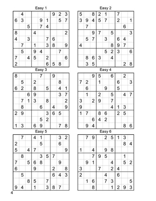 1002 Sudoku Puzzles. Easy, Medium, Hard. Vol. 1 (PDF)