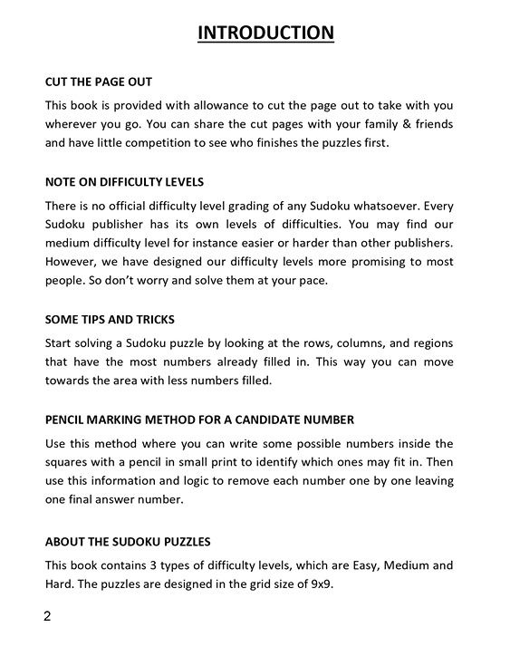 1002 Sudoku Puzzles. Easy, Medium, Hard. Vol. 2 (PDF)