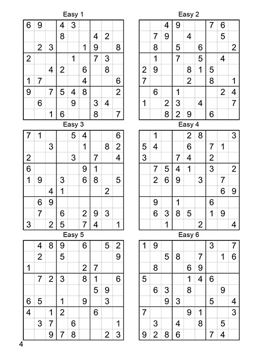 1002 Sudoku Puzzles. Easy, Medium, Hard. Vol. 2 (PDF)