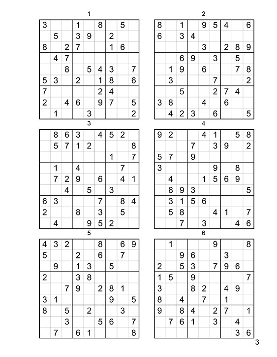 1008 Sudoku Puzzles. Easy. (PDF) - SudokuStation